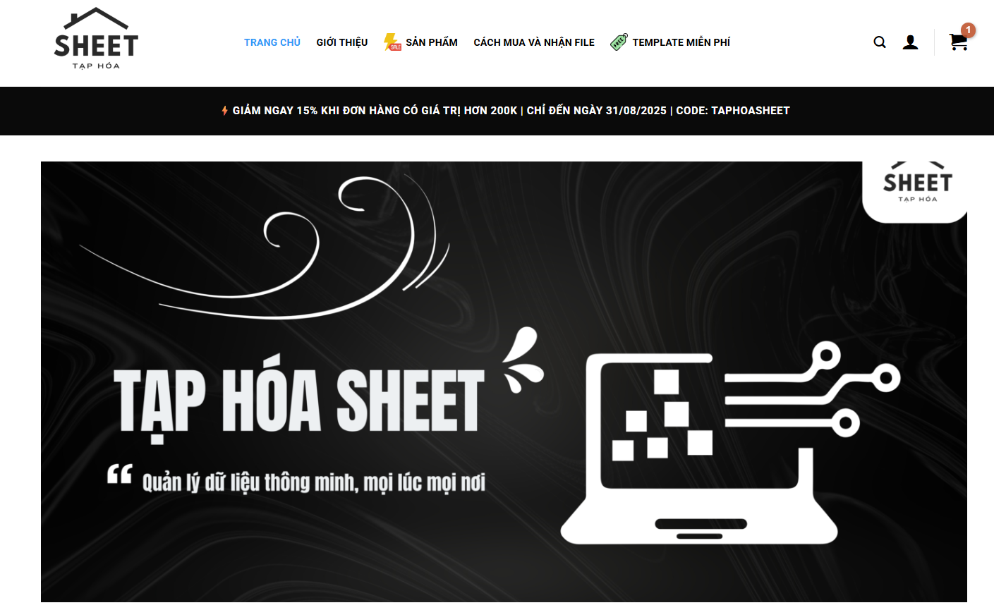 Hướng dẫn mua và nhận file tại Tạp Hóa Sheet